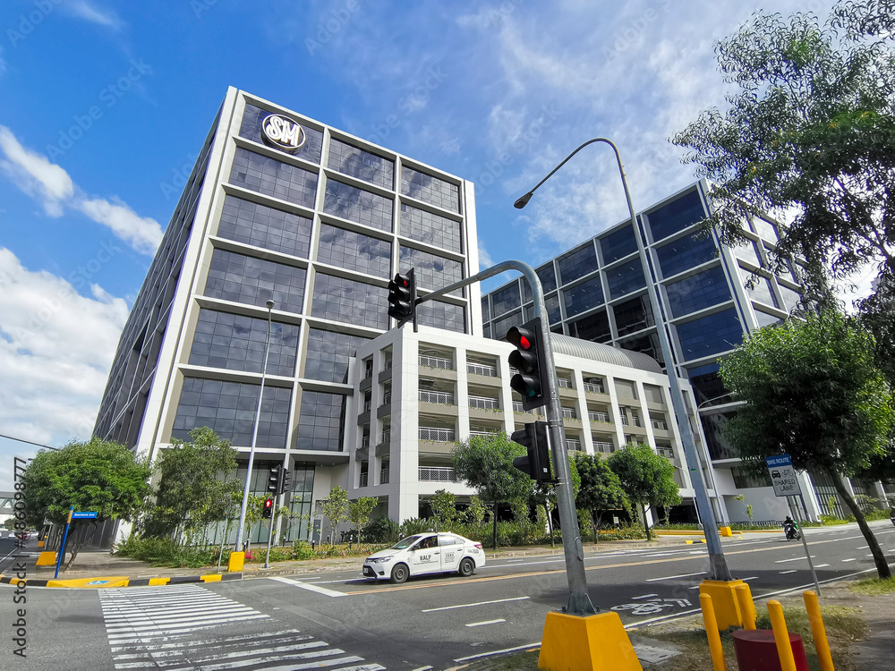 Pasay, Metro Manila, Philippines - Feb 2022: SM Retail Headquarters, a ...