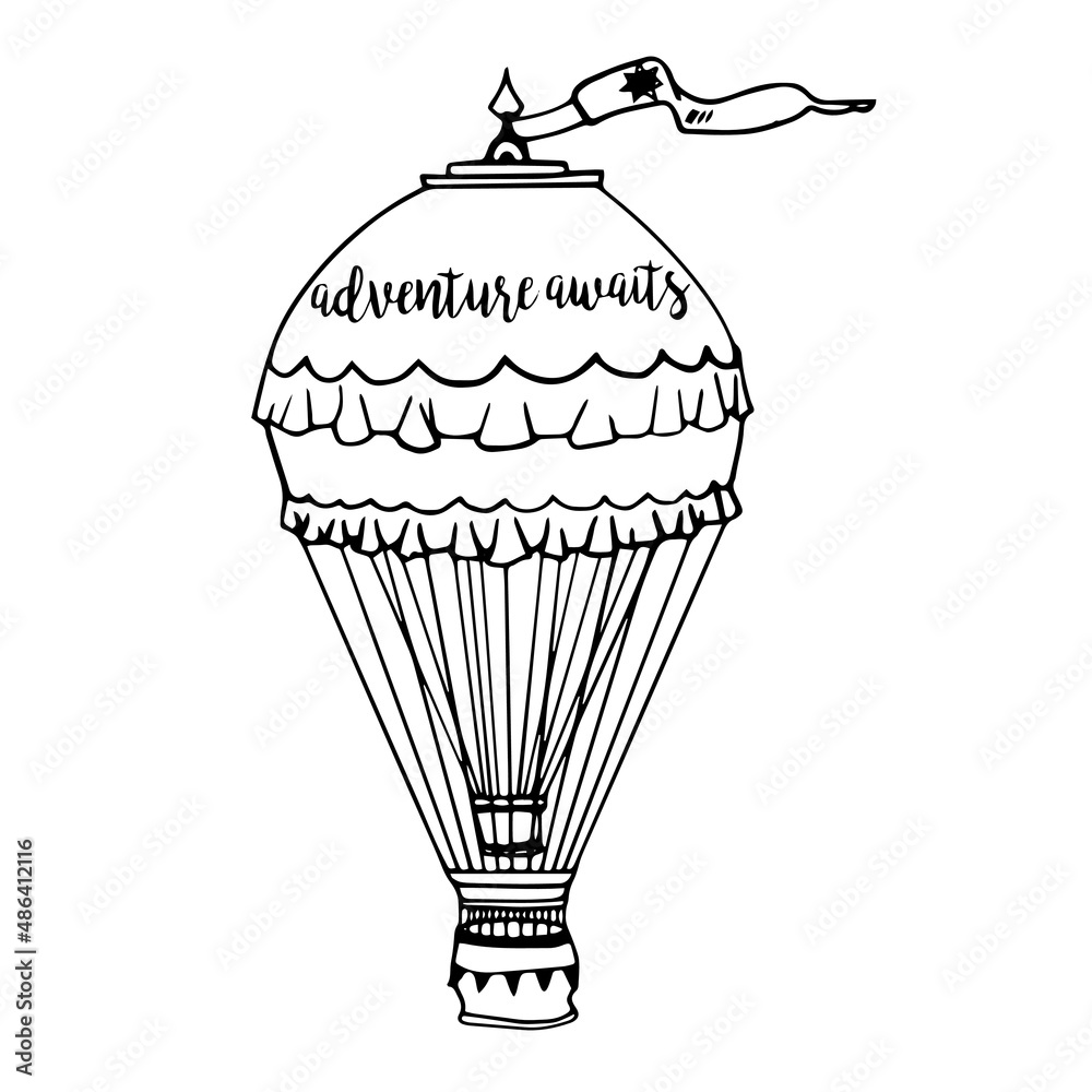 adventure awaits hot air balloon inspirational quotes, motivational ...