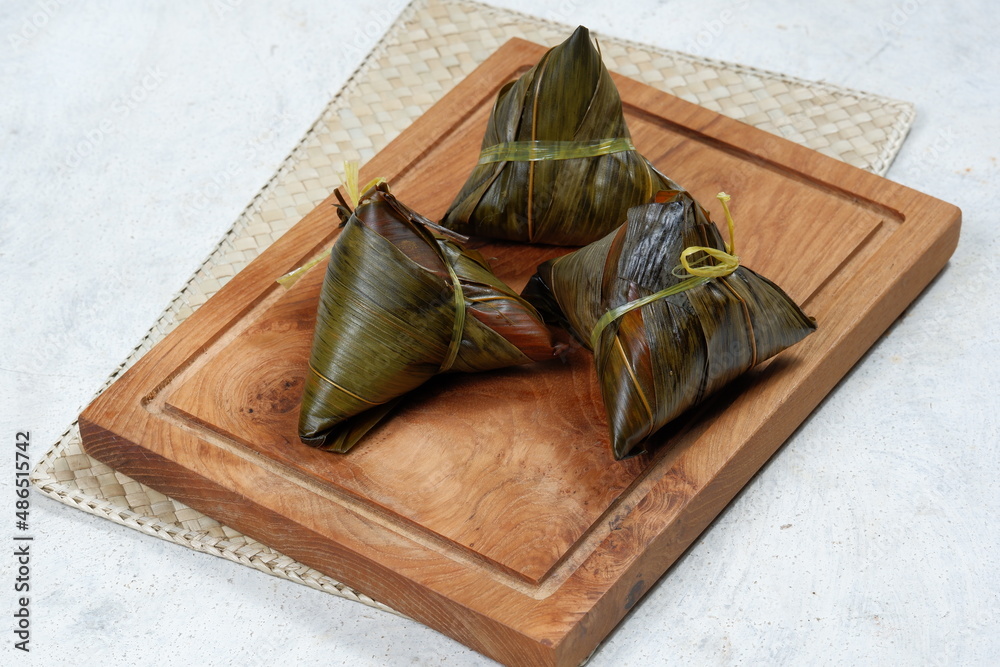 Zongzi, Bakcang or Bacang.Chinese savoury sticky rice dumplings ...
