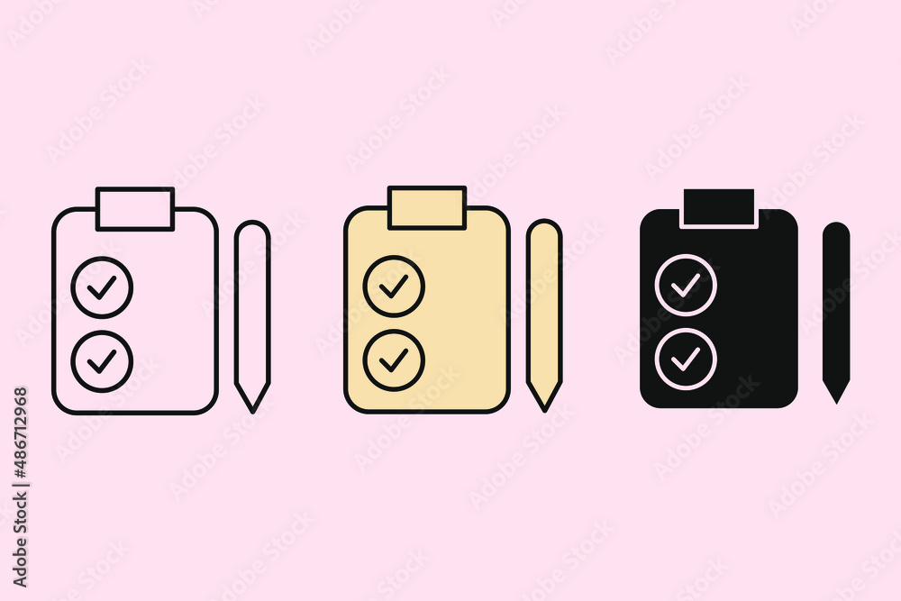 check list icons symbol vector elements for infographic web Stock ...