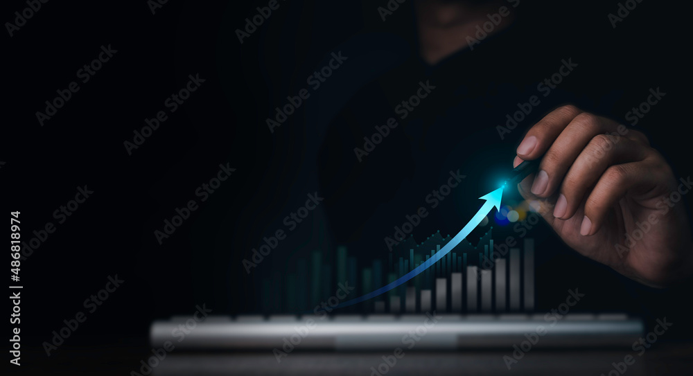 Investment technology, financial, return on investment - ROI concepts ...