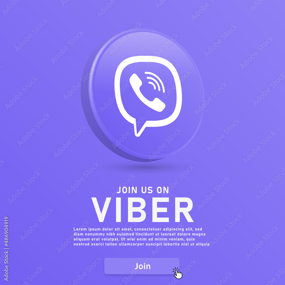 follow us on viber for social media icons banner in 3d round circle ...