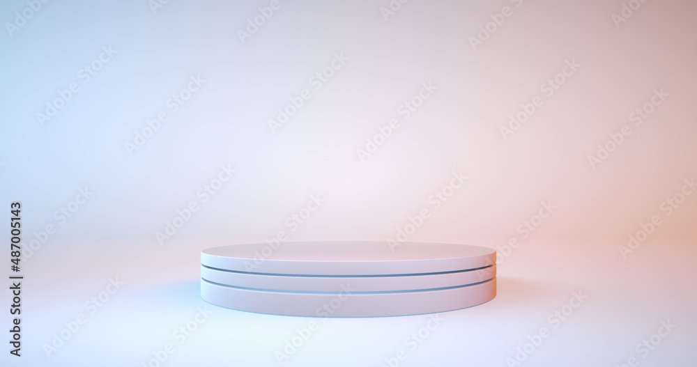 Product stage, minimal product exhibitor background 3d rendering. Stage ...