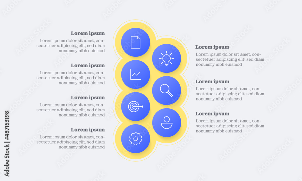 infographic. 7 infographics. infographic vector template. business ...