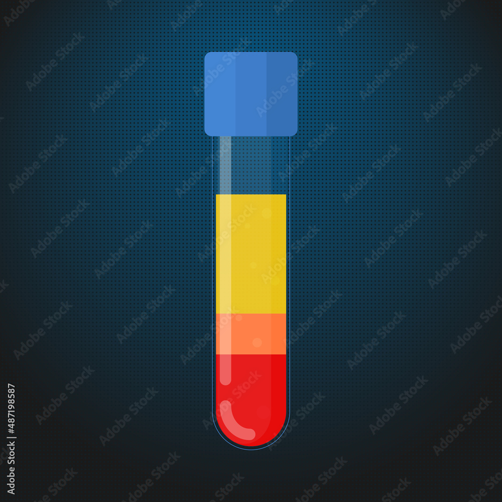 Close up of platelet-rich plasma structure under microscope ...