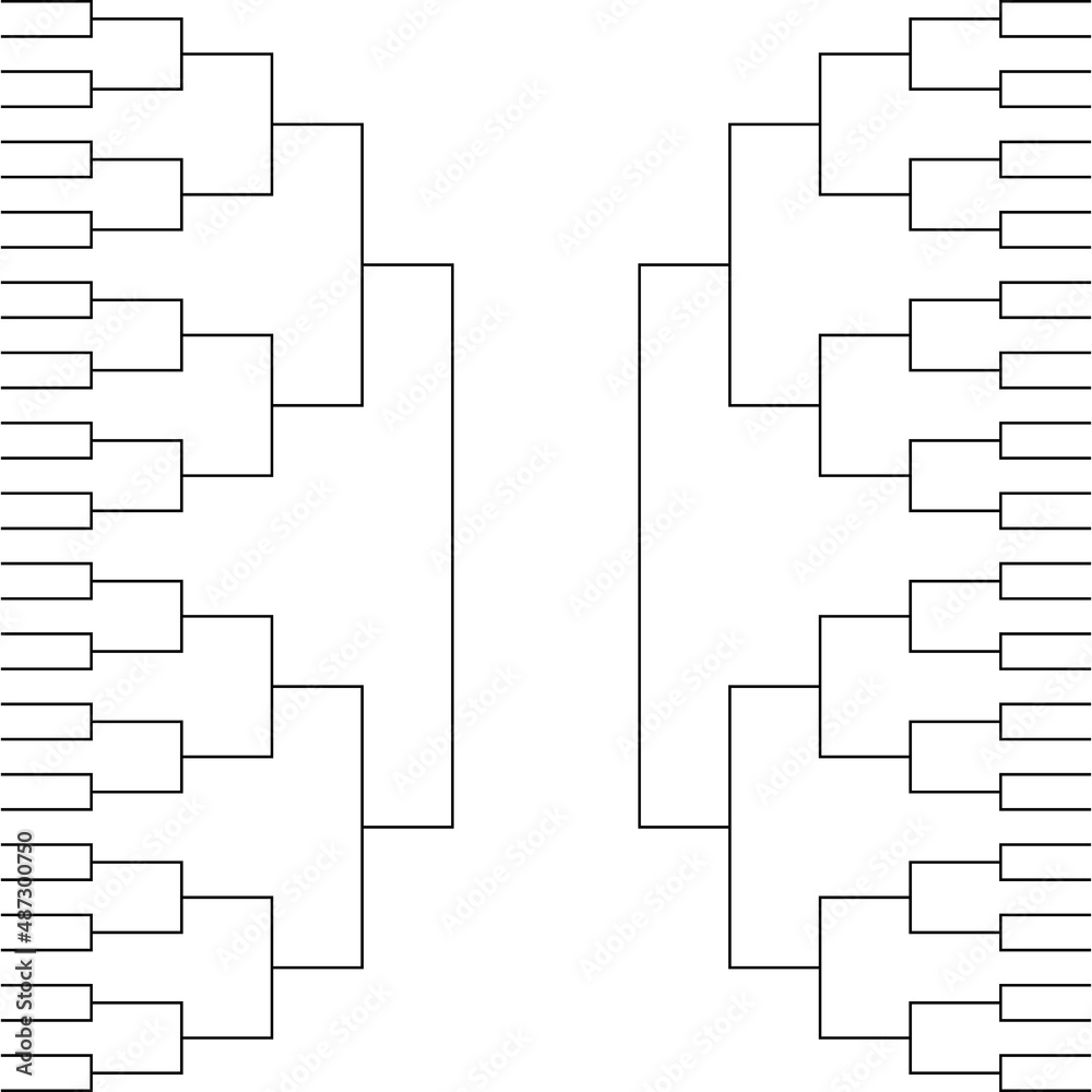 Image vectorielle Stock Tournament bracket. Basketball or football team ...