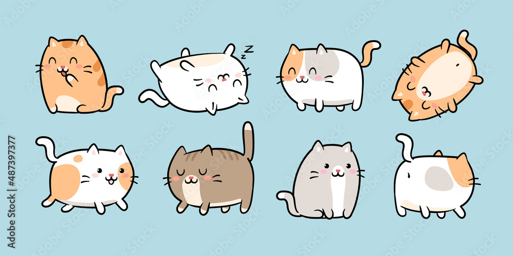 Kawaii Cute Playful Kittens