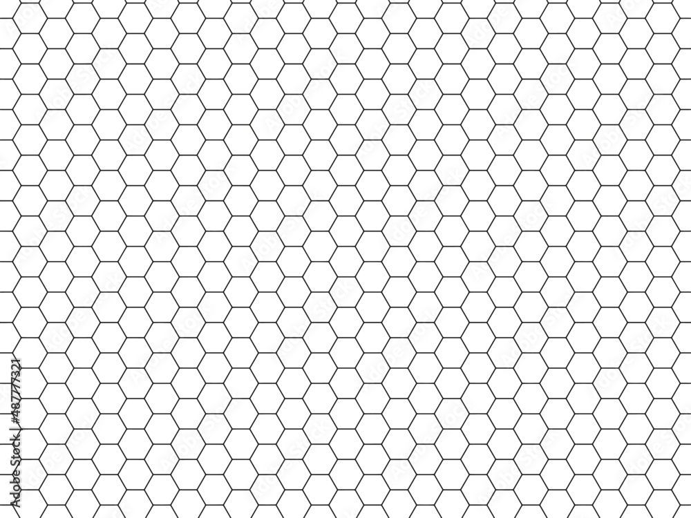 Black outlined hexagon shapes, honeycomb pattern, texture, transparent ...