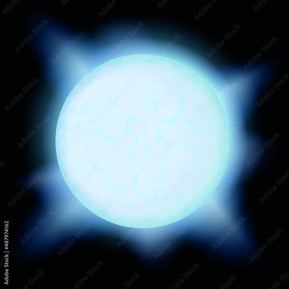 Giant star, vector illustration of space Stock Vector | Adobe Stock