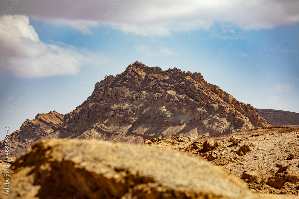 Mountains, rocks and hills of Judean desert in Israel, Middle East ...