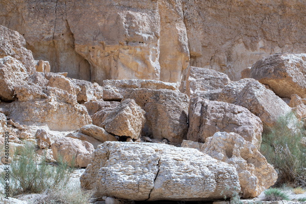 Mountains, rocks and hills of Judean desert in Israel, Middle East ...
