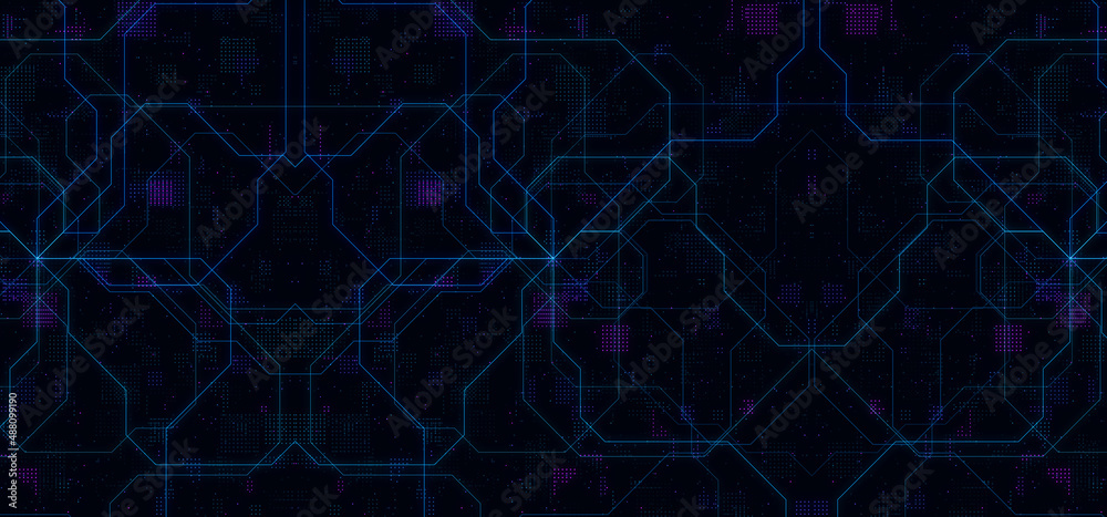 Abstract technology circuit board. Abstract digital background with ...