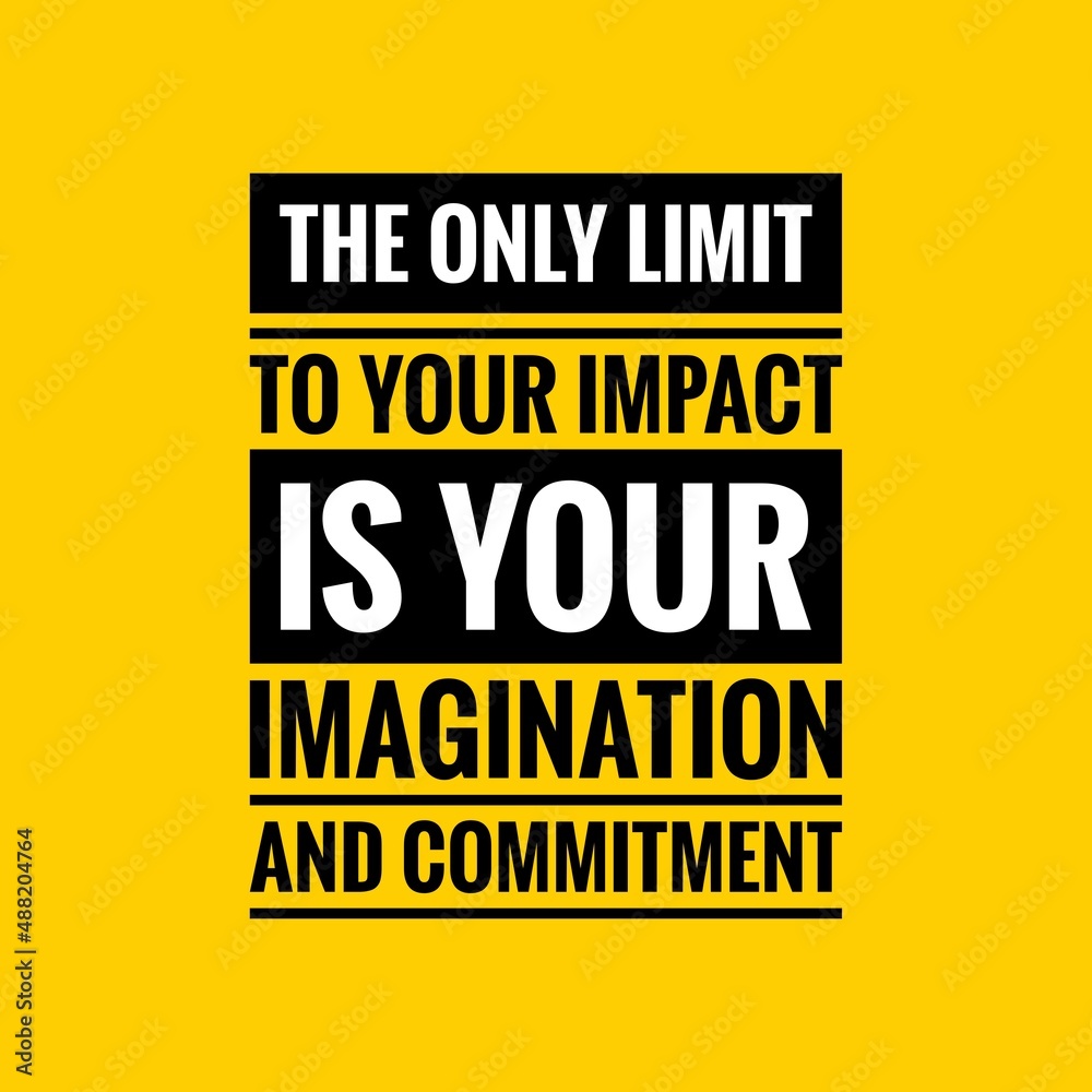 Motivational, inspirational quotes. commitment quote with modern ...