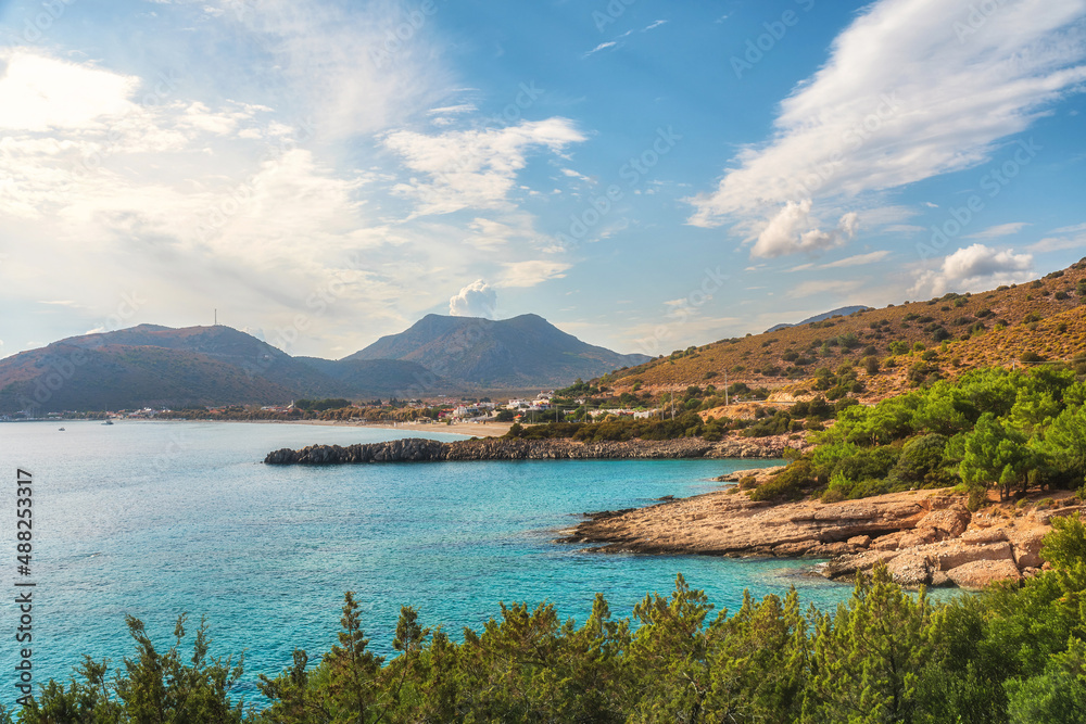 Palamutbuku beach in Datca Peninsula, Mugla region, Turkey on Aegean ...