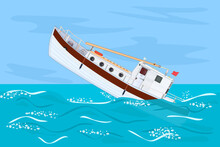 Sinking Sail Ship Illustration Free Stock Photo - Public Domain Pictures