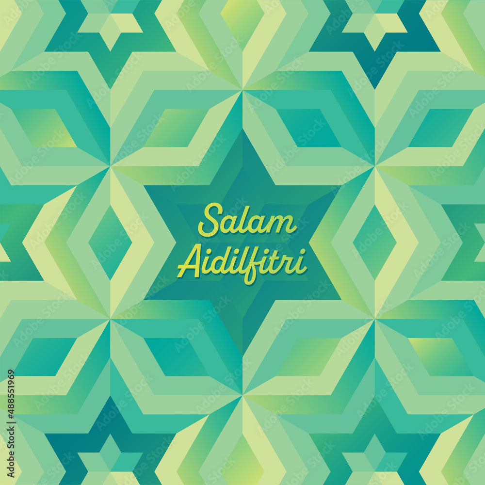 Islamic pattern with contemporary treatment for Hari Raya Aidilfitri ...