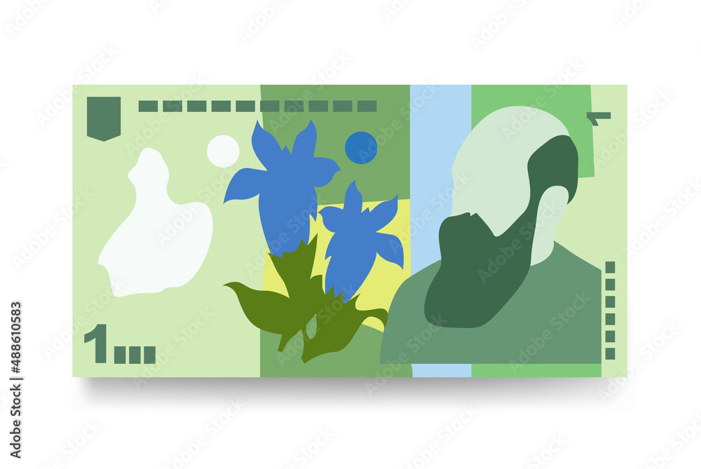 Romanian Leu Vector Illustration. Romania money set bundle banknotes ...