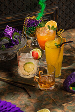 Mardi Gras Alcoholic Drink Free Stock Photo - Public Domain Pictures