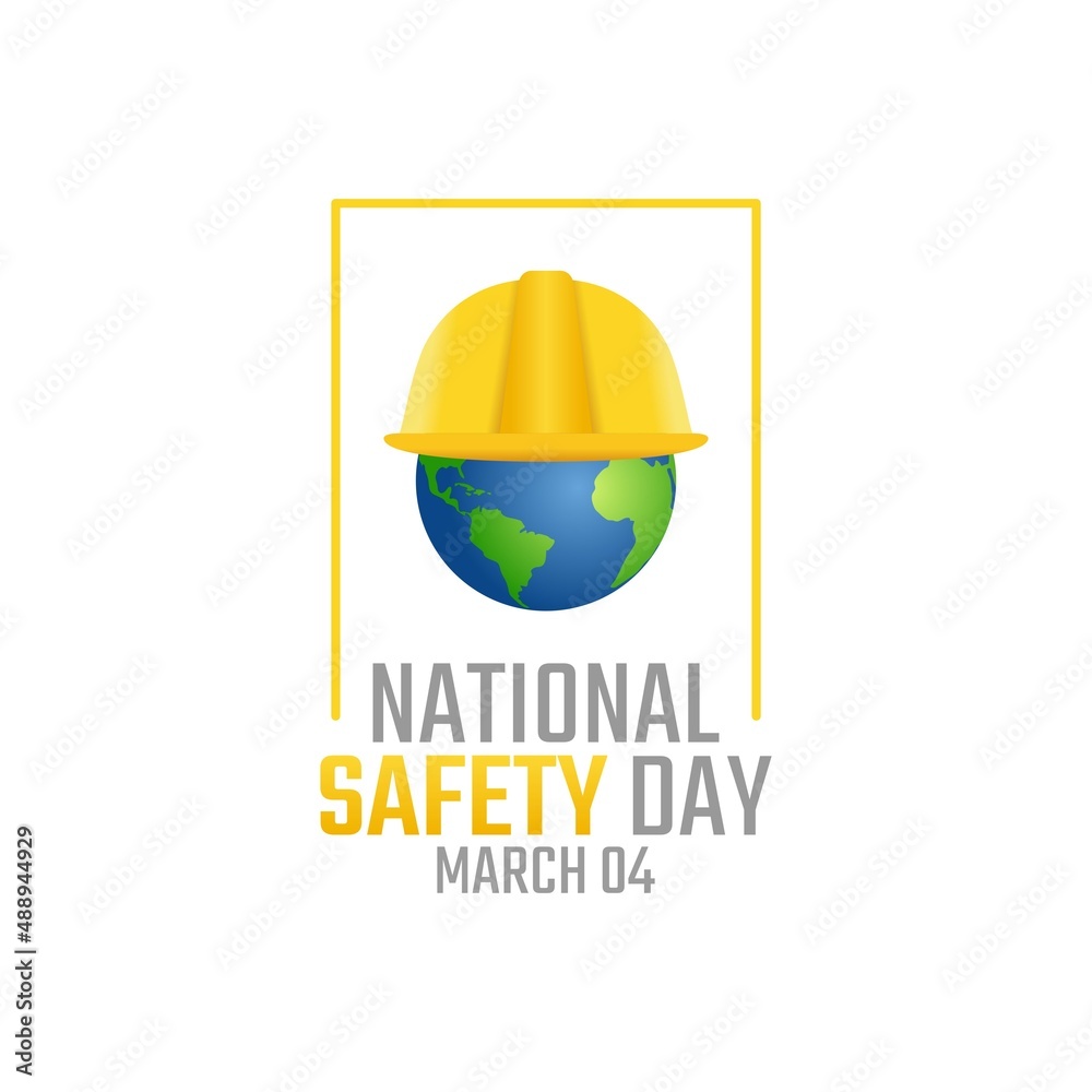 vector graphic of national safety day good for national safety day ...