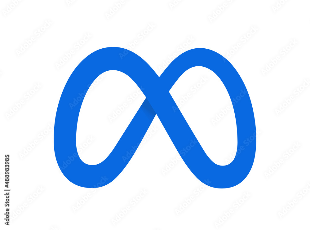 Meta logo, facebook symbol, vector illustration Stock Vector | Adobe Stock