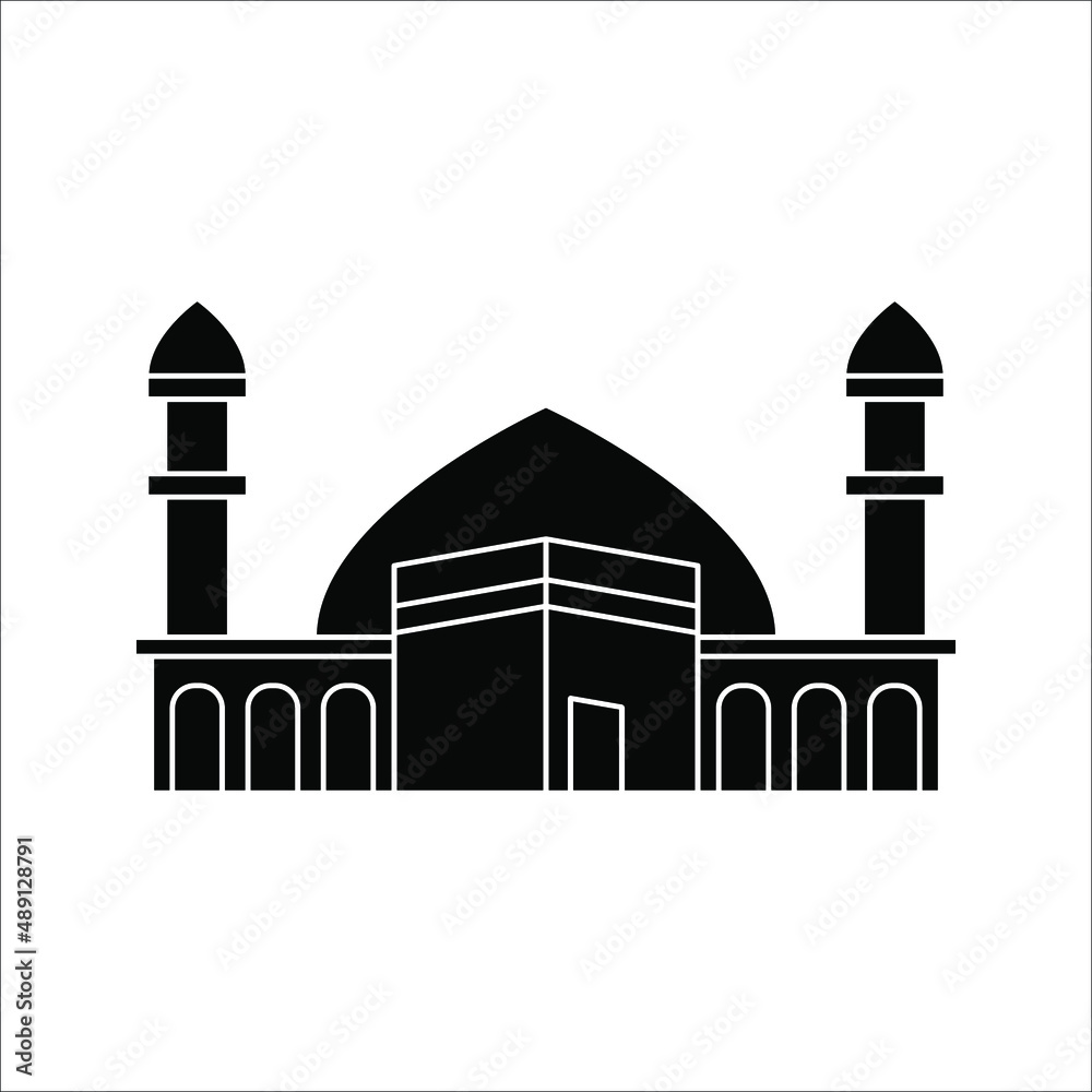 kaabah icon design, mecca ka'bah. vector illustration for islamic event ... kaabah icon design, mecca ka'bah. vector illustration for islamic event ...