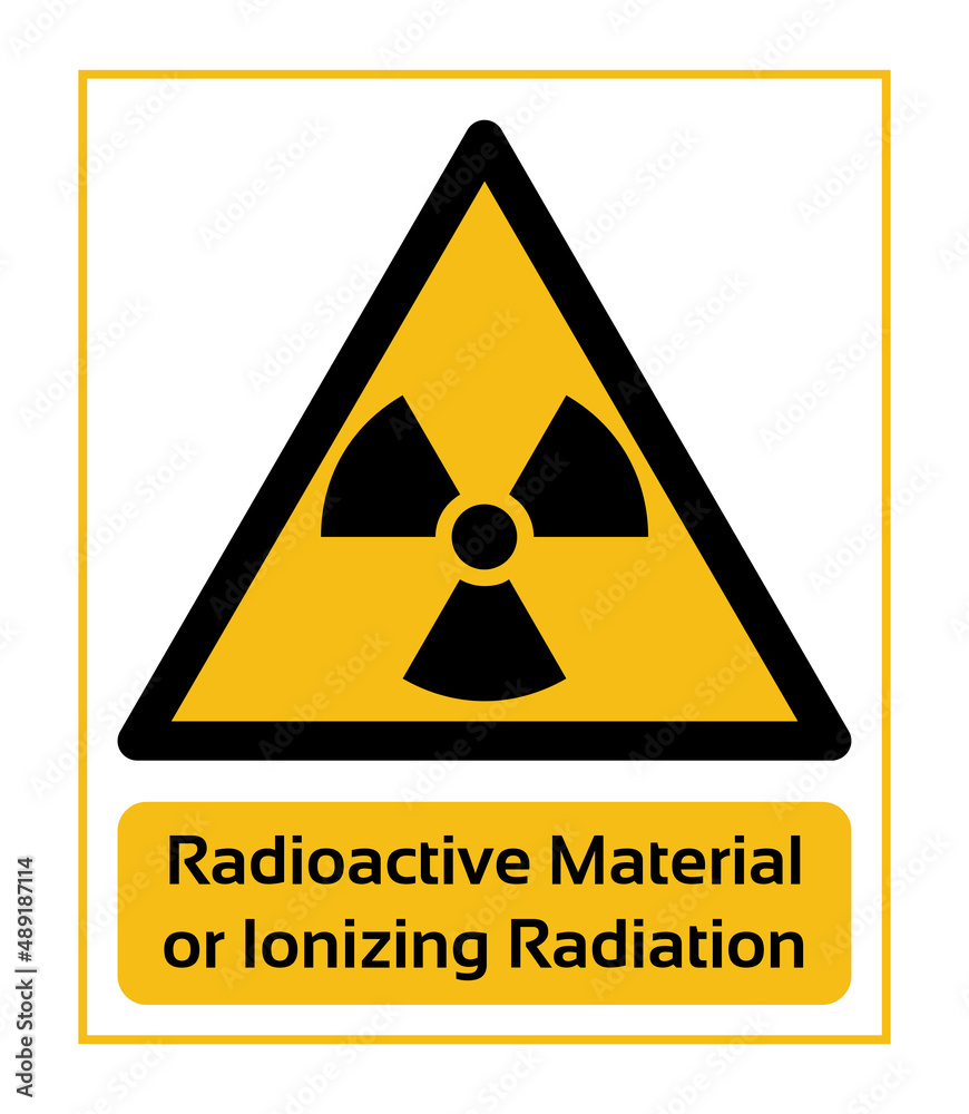 Radioactive Material Warning Signs. ISO 7010 Sign. Signs of Danger And ...