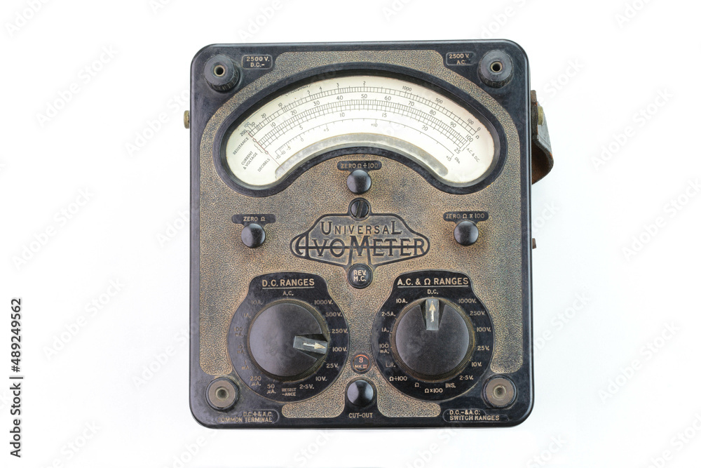 Isolated avometer on a white background. It is electrical measuring ...
