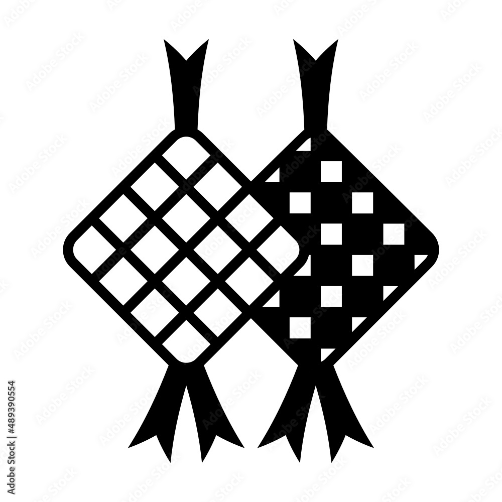 Hari Raya Aidilfitri Greeting Concept Vector Icon Design, Ramazan and ...