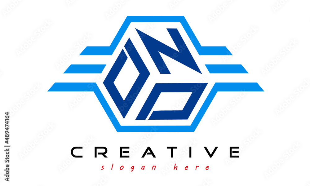 DND three letter monogram type emblem badge with wings logo vector ...