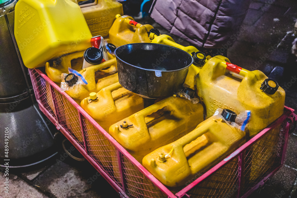 Stock-Foto „Ottawa, Ontario, Canada - February 10, 2022. Diesel Fuel ...