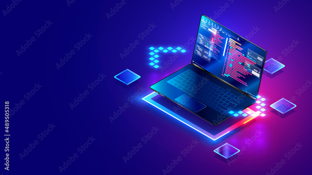 Software development. Programming, coding and software testing on ...