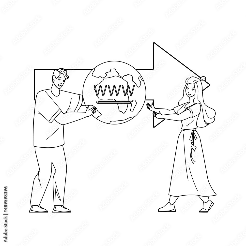 Domain Transfer And Change Internet Hosting Black Line Pencil Drawing ...