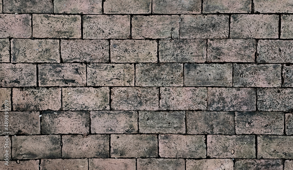 grey brick floor texture