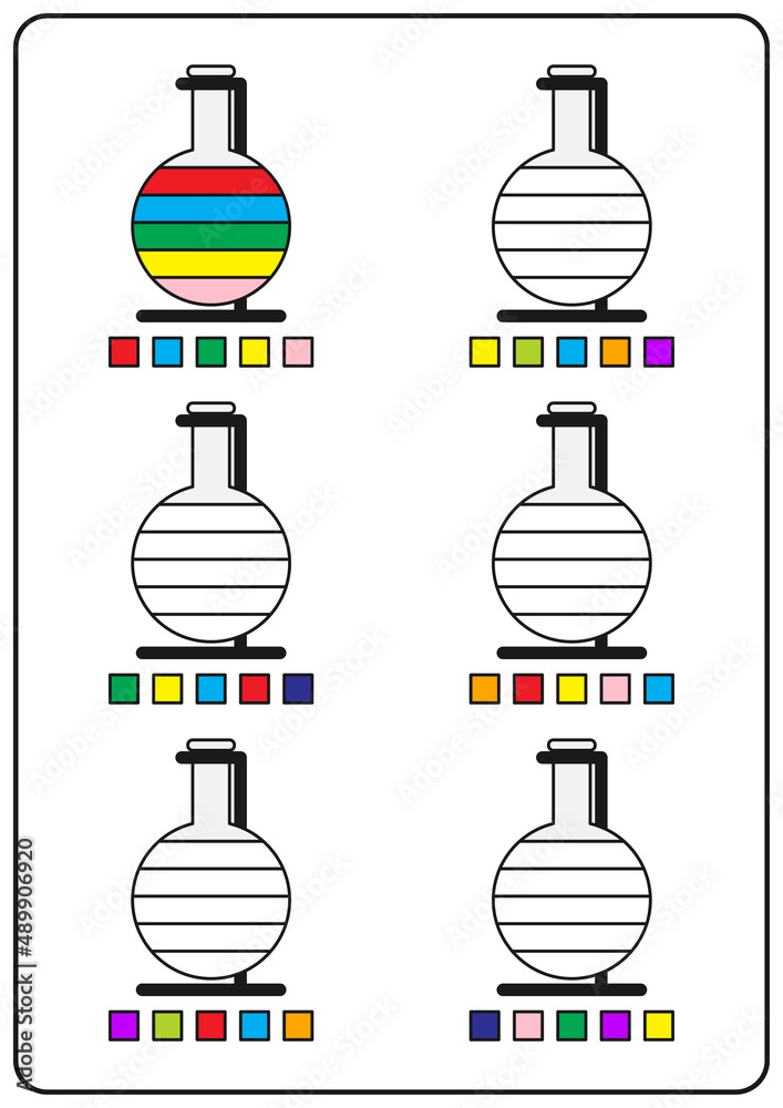 Instructional coloring pages, educational games for children, preschool ...