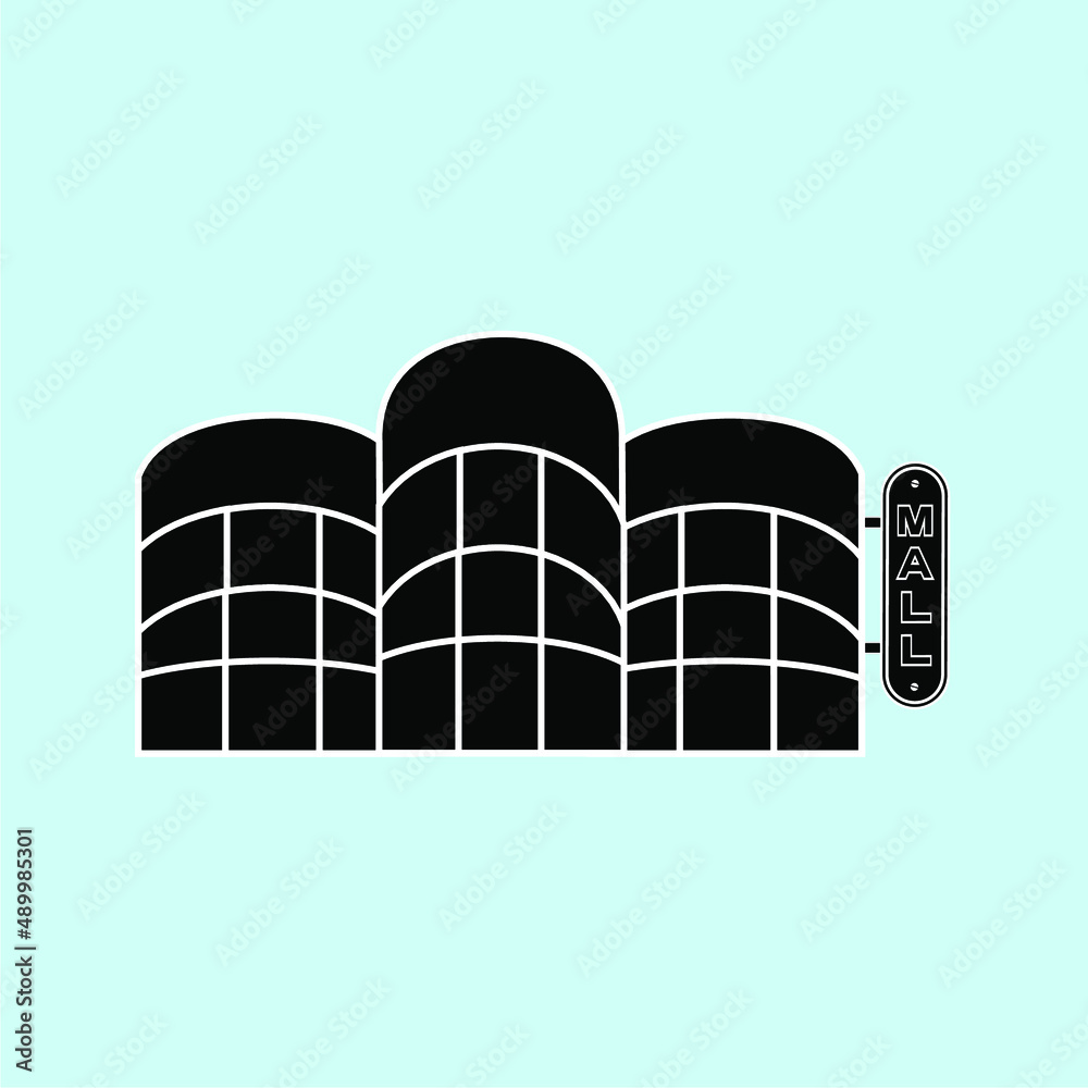 mall building vector illustration, perfect for icons, templates ...
