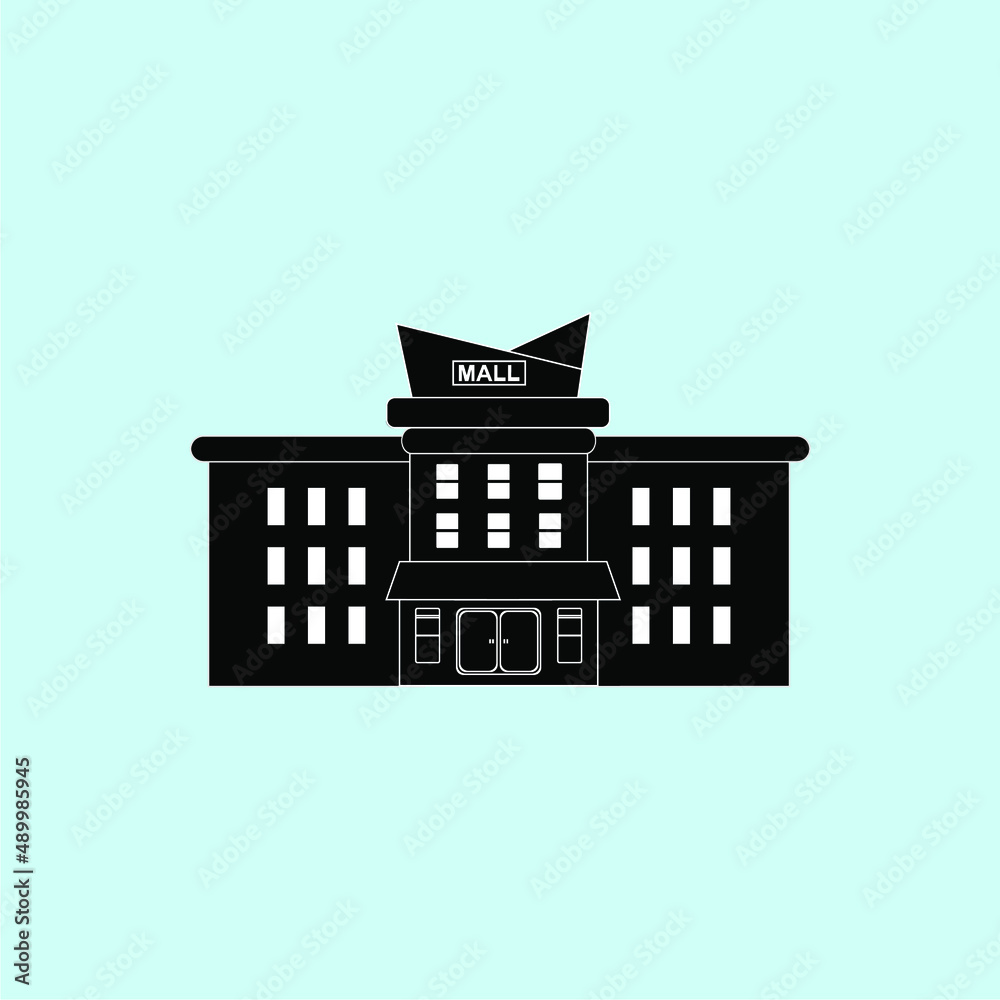 mall building vector illustration, perfect for icons, templates ...