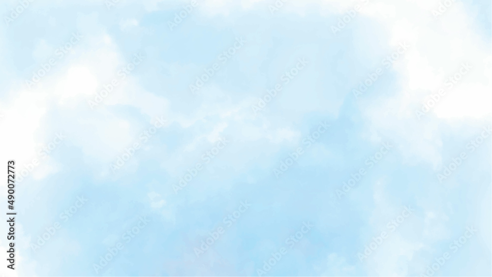 Light sky blue watercolor background. abstract watercolor background ...