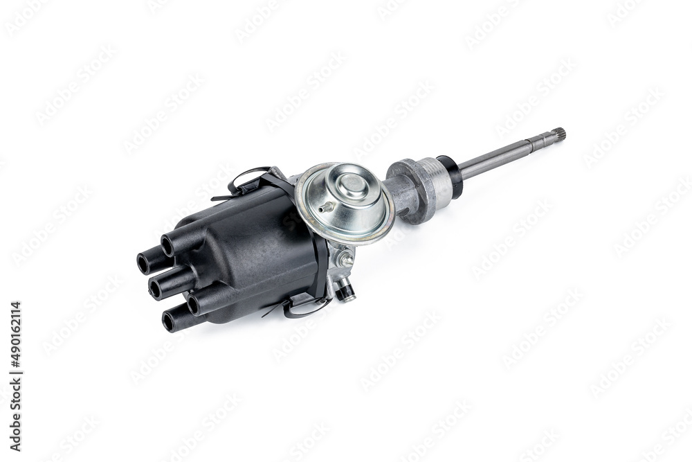 auto ignition distributor part isolated on white background Stock Photo ...