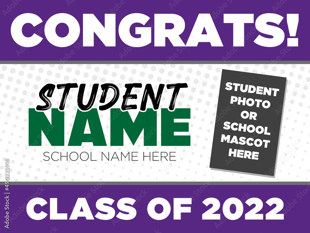Yard Sign Template for the Senior Class of 2022 | Customizable ...