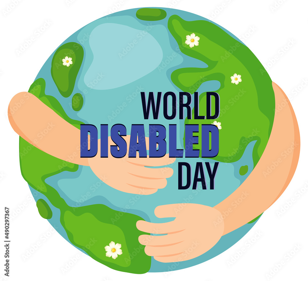 Poster design for world disabled day Stock Vector | Adobe Stock