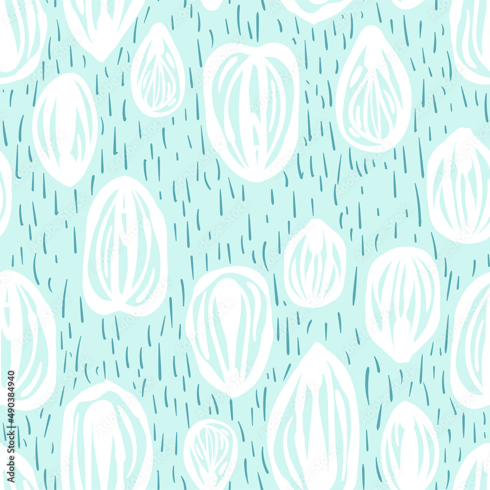 line drawn vaginas of different shapes. Female genitals in a beautiful ...