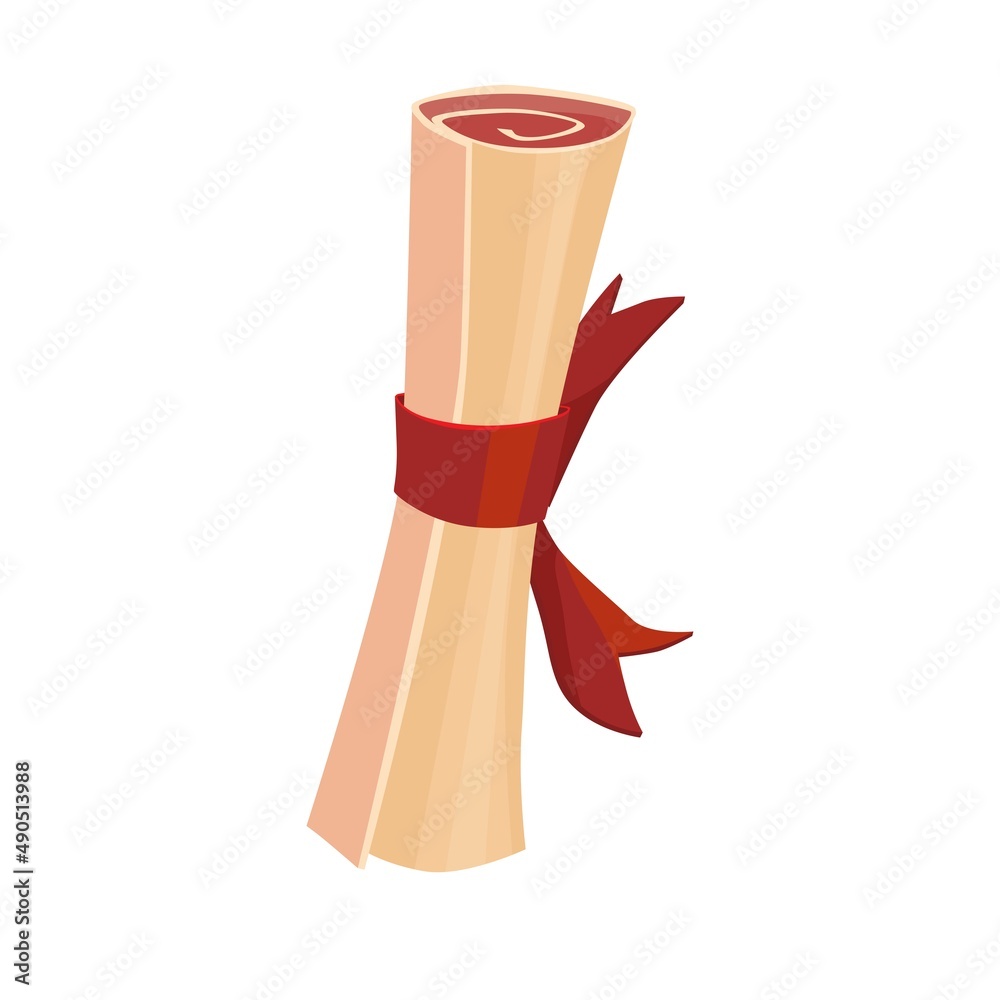 Ancient parchment, paper, scroll papyrus, old map with vintage texture ...