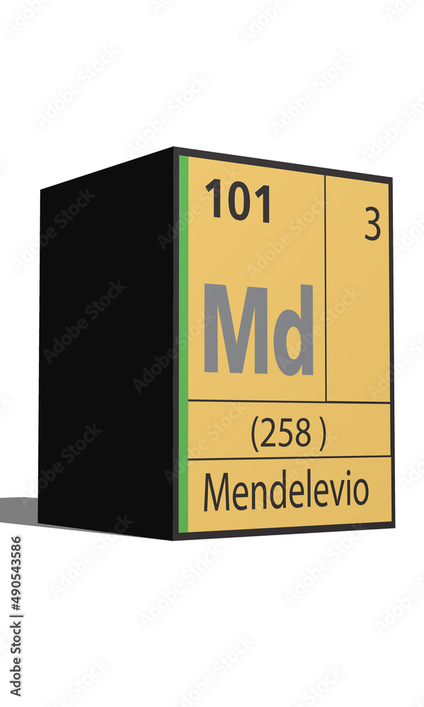 Стокова ілюстрація Mendelevio, Elementos de la tabla periódica | Adobe ...