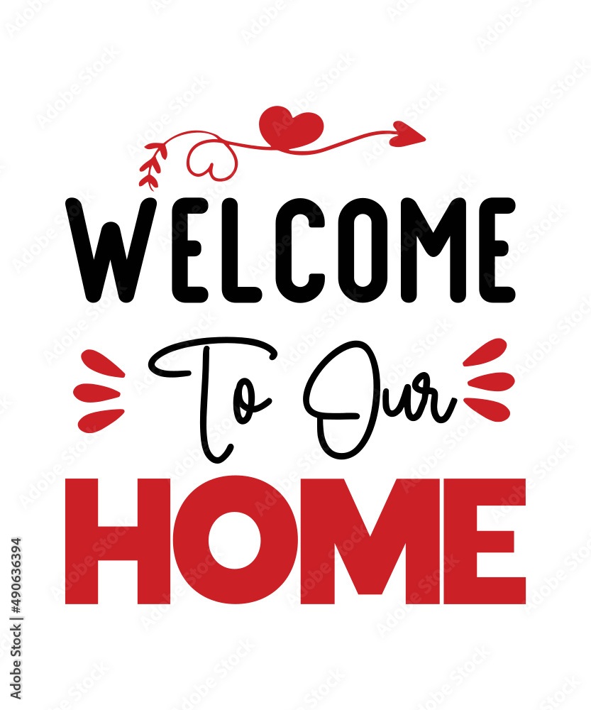 Welcome svg Bundle, Family Wall Art png, Welcome Sign svg, Welcome Mat ...