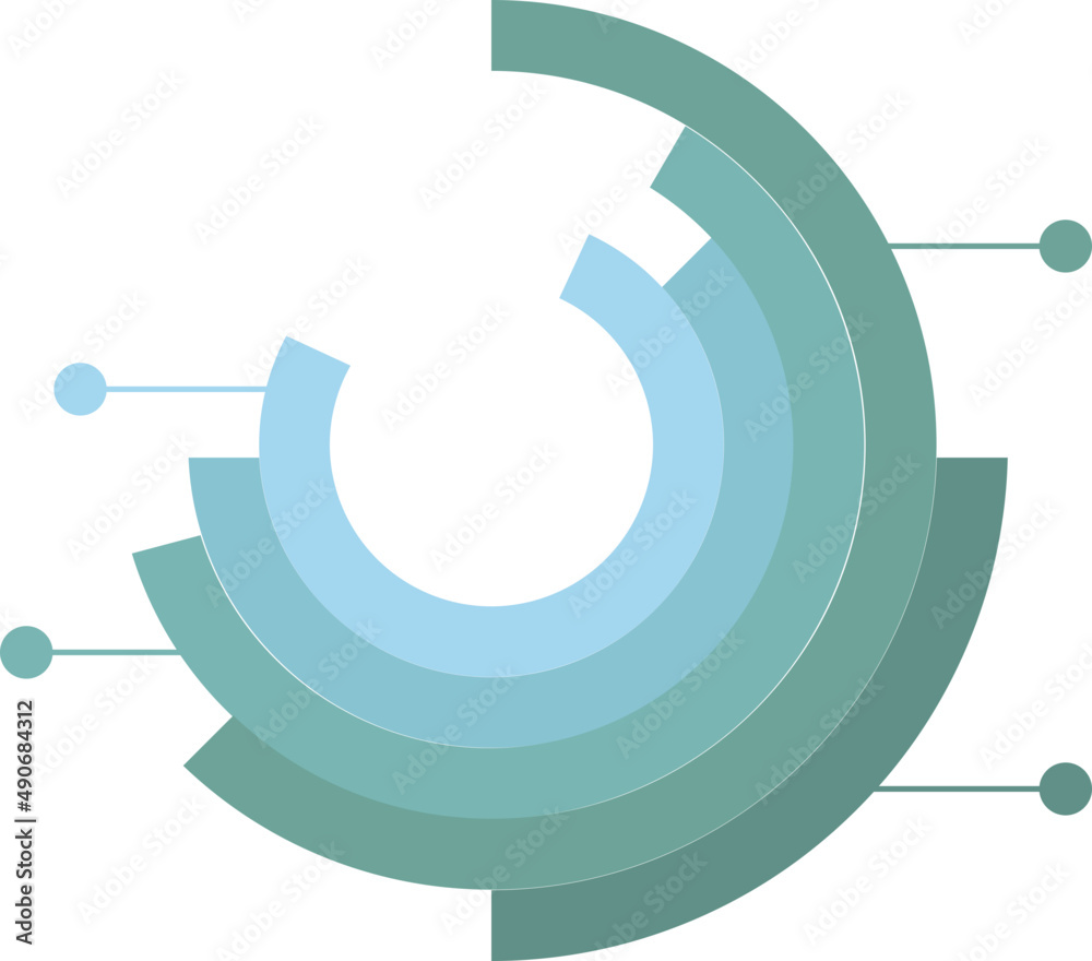 Line Graph or Chart Elements as Diagram Design for Business ...