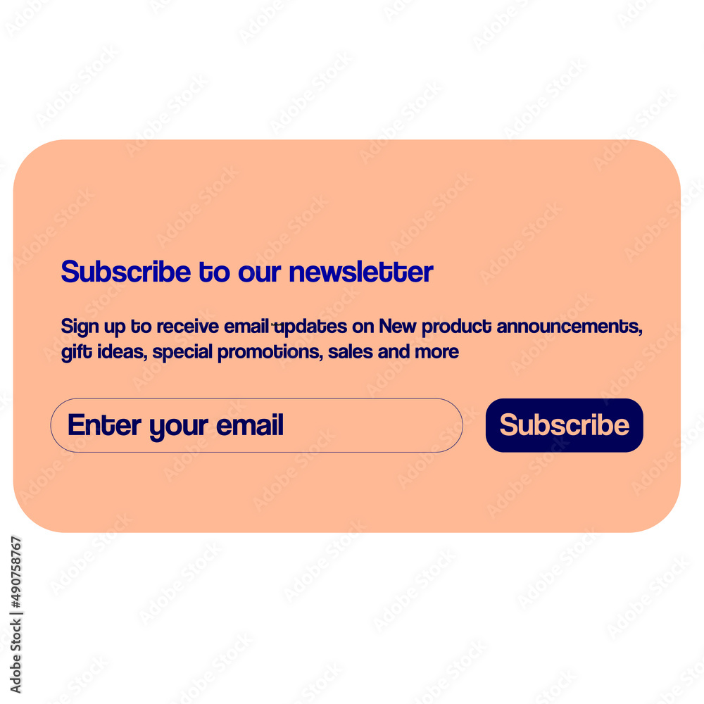 Subscribe to our newsletter banner or sign up form with , email sign in ...