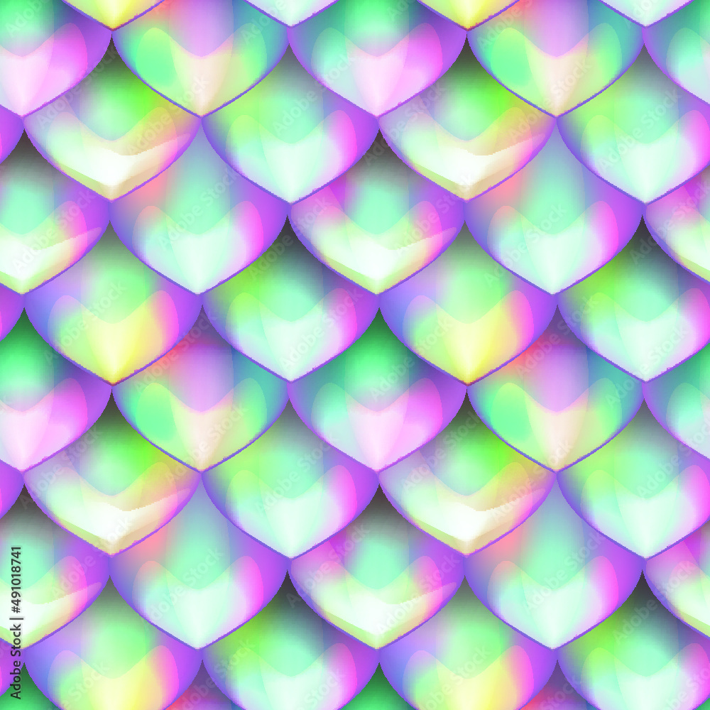 Bright fantasy scale vector background. Mermaid skin texture seamless ...