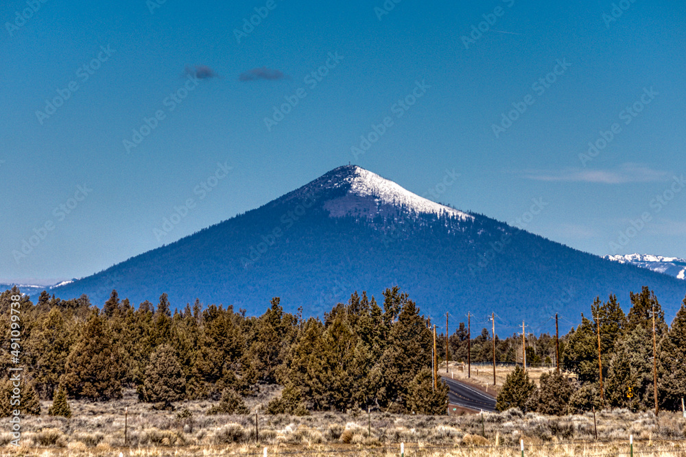View of Black Butte near Sisters, Oregon. Stock Photo | Adobe Stock