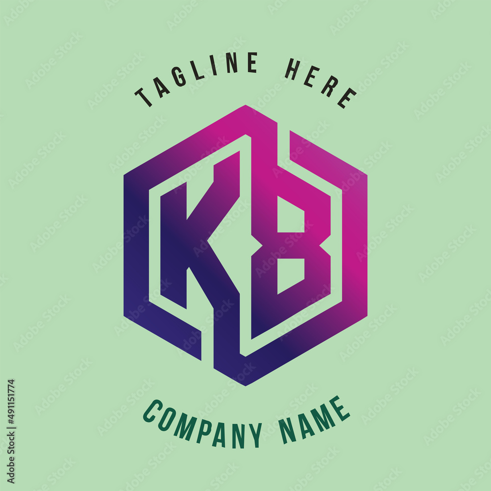 K8 lettering logo is simple, easy to understand and authoritative Stock ...