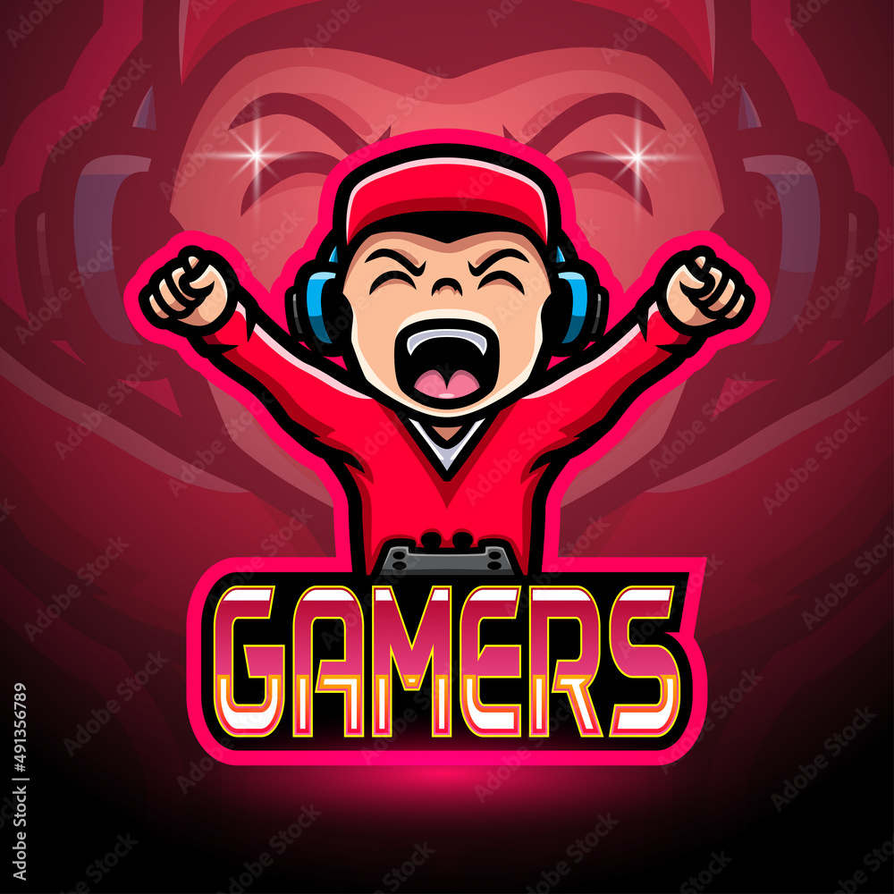 Gamer boy esport logo mascot design Stock Vector | Adobe Stock